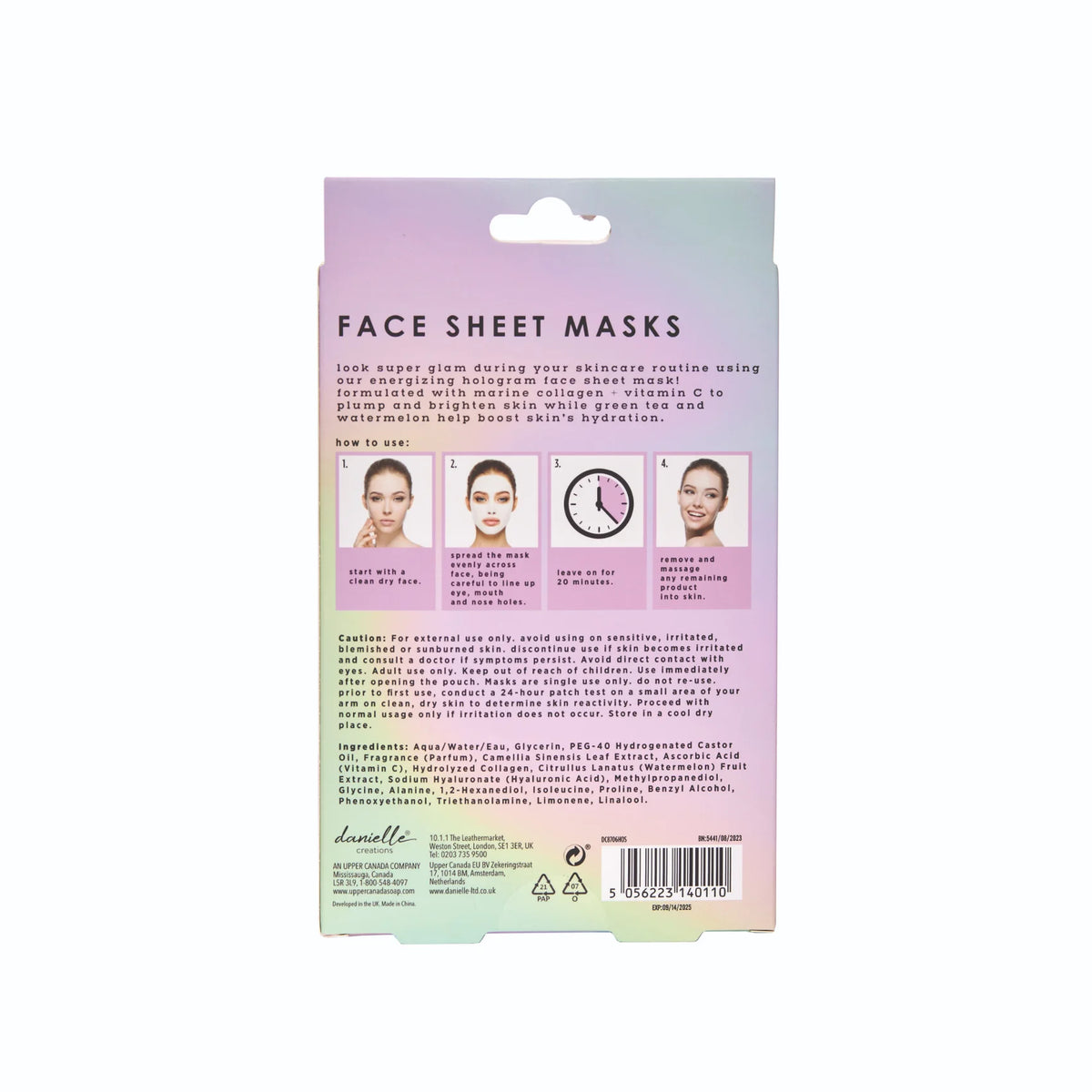 Danielle Creations DC8706HOS Hologram Face Mask x 1– Escape Boutique ...