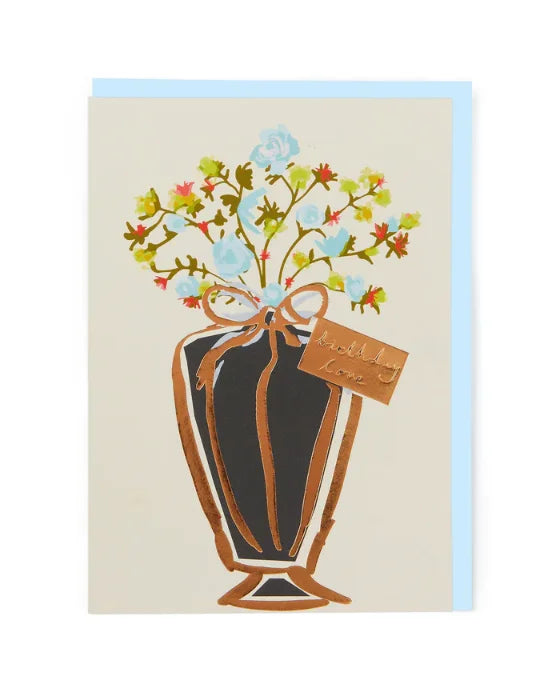 Cath Tate Cards K2 Vase Of Birthday Love Card– Escape Boutique Whitley Bay