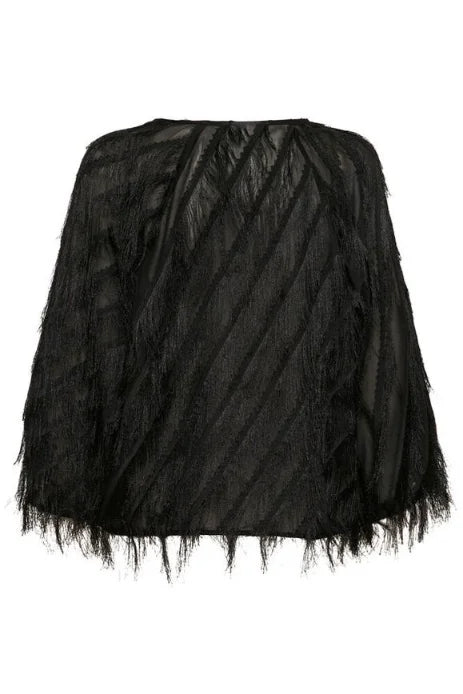 Saint Tropez Nancy Blouse In Black– Escape Boutique Whitley Bay